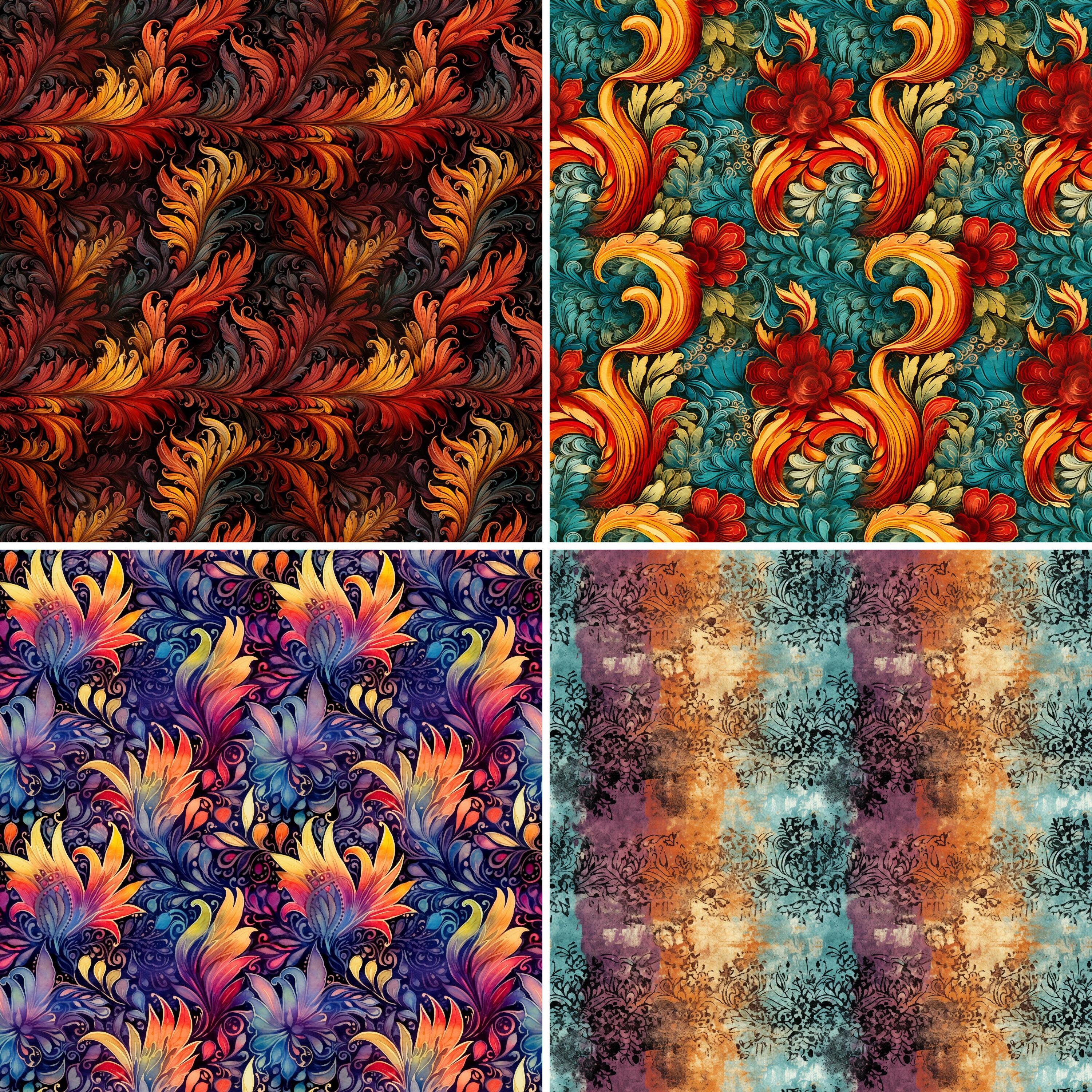 Batik Pattern Digital Paper: 20 Seamless Designs (digital Download) - Etsy