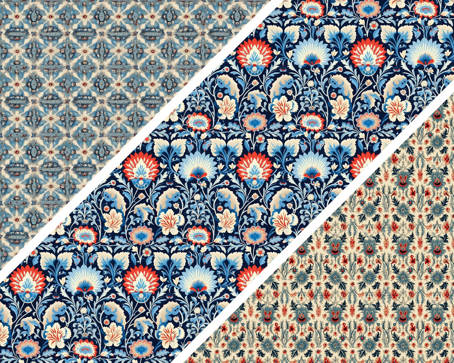 Turkish Carpet Digital Paper: Seamless Anatolian Pattern (JPEG) - Etsy