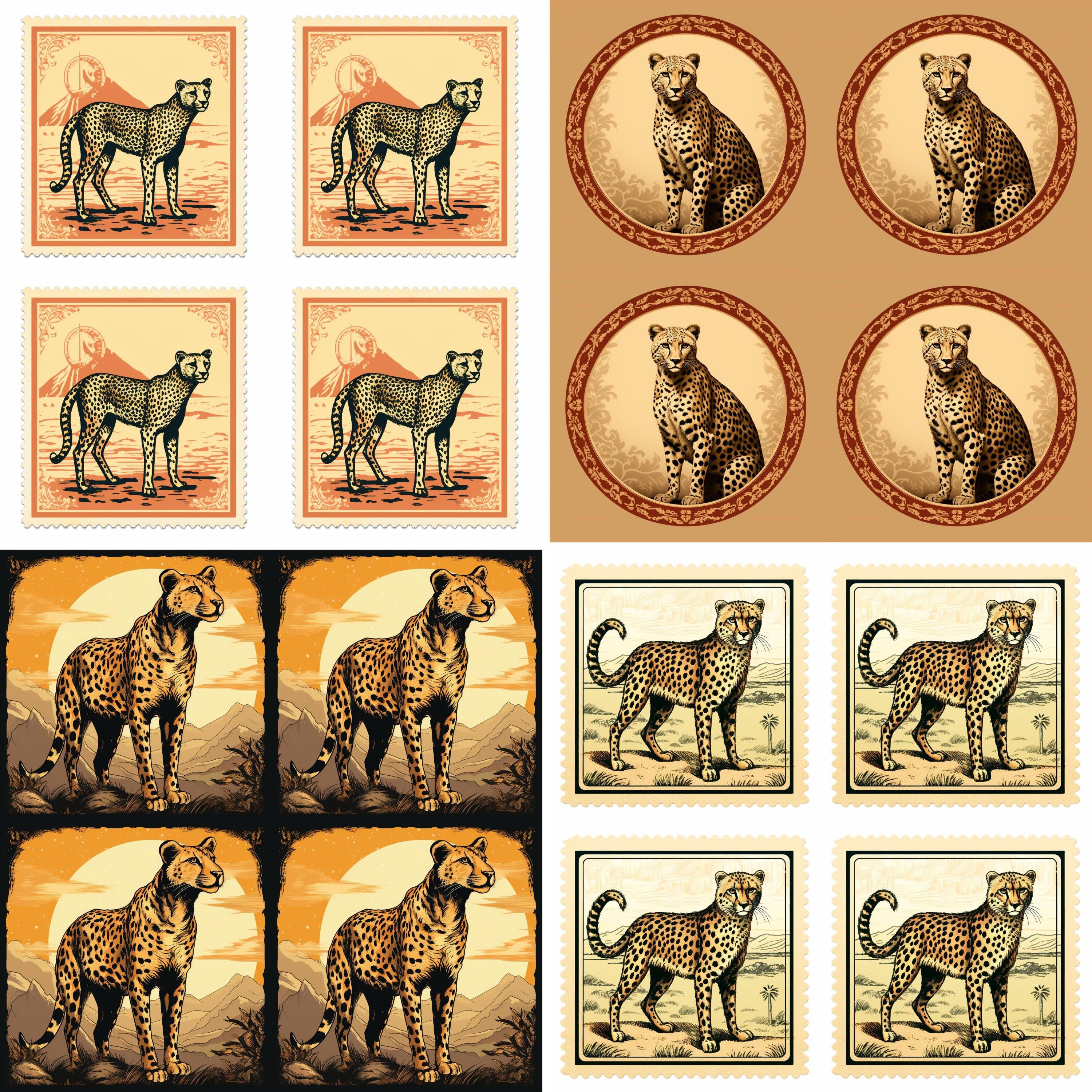 Cheetah Graphic Digital Paper 20 Seamless Patterns for - Etsy