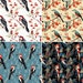 Woodpecker Pattern - Digital Paper - 20 Seamless Patterns for Crafts ...