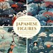 Japanese Figures Digital Paper: Seamless Craft Patterns (JPEG) - Etsy