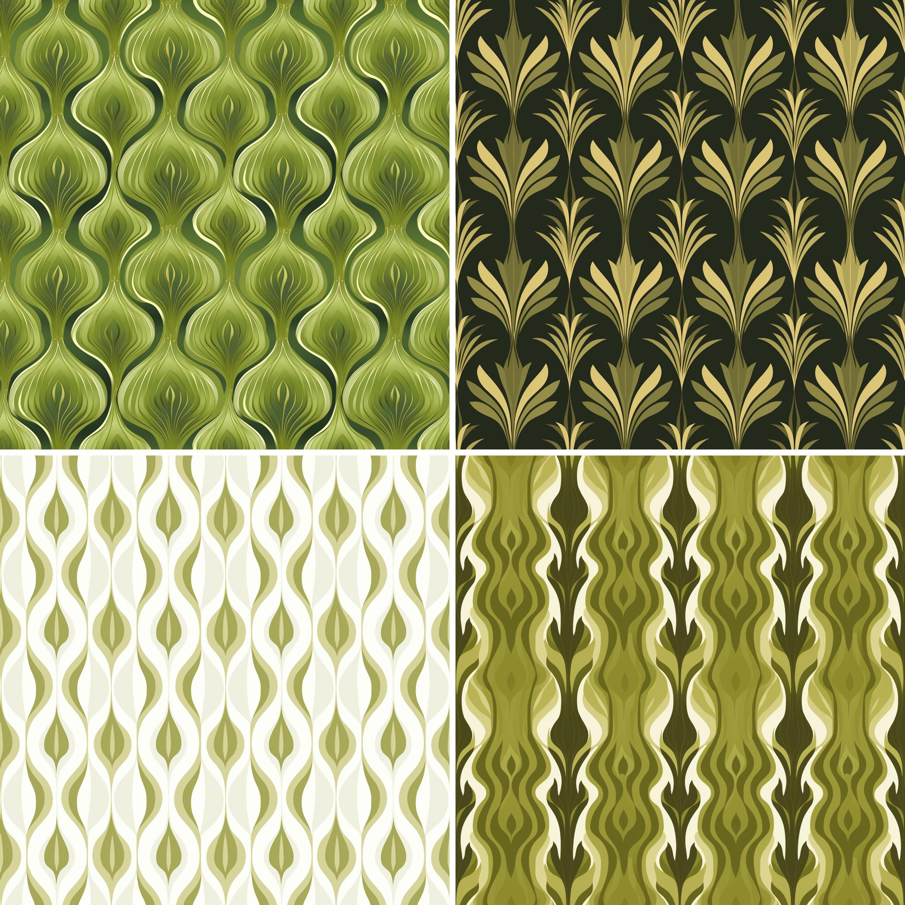 Olive Ogee Seamless Pattern: 20 Digital Papers (digital Download) - Etsy