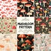 Mushroom Pattern Digital Paper 20 Seamless Patterns for Crafts and ...