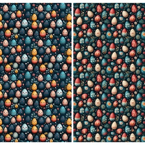 Easter Eggs Pattern Digital Paper - Seamless Papers for Crafts and ...
