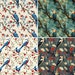 Woodpecker Pattern Digital Paper 20 Seamless Patterns for Crafts and ...
