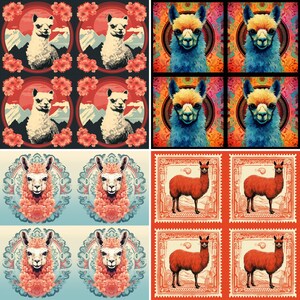 Alpaca Graphic - Digital Paper - 20 Seamless Patterns for Crafts and ...