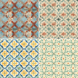 Italian Tile Pattern - Digital Paper - 20 Seamless Patterns for Crafts ...