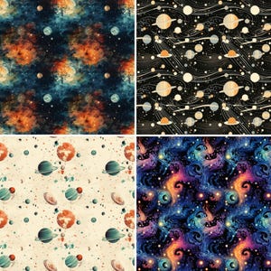 Galaxy Digital Paper: 20 Seamless Space Patterns (digital Download) - Etsy