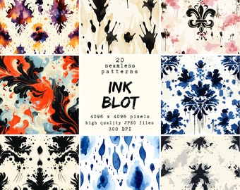 Flamestitch Pattern Digital Paper 20 Seamless Patterns for Crafts and ...