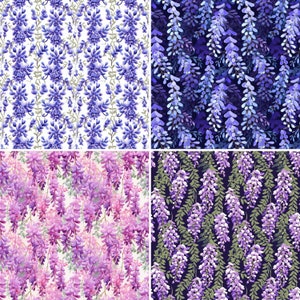 Wisteria Flower - Digital Paper - 20 Seamless Patterns for Crafts and ...