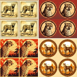 Cheetah Graphic - Digital Paper - 20 Seamless Patterns for Crafts and ...