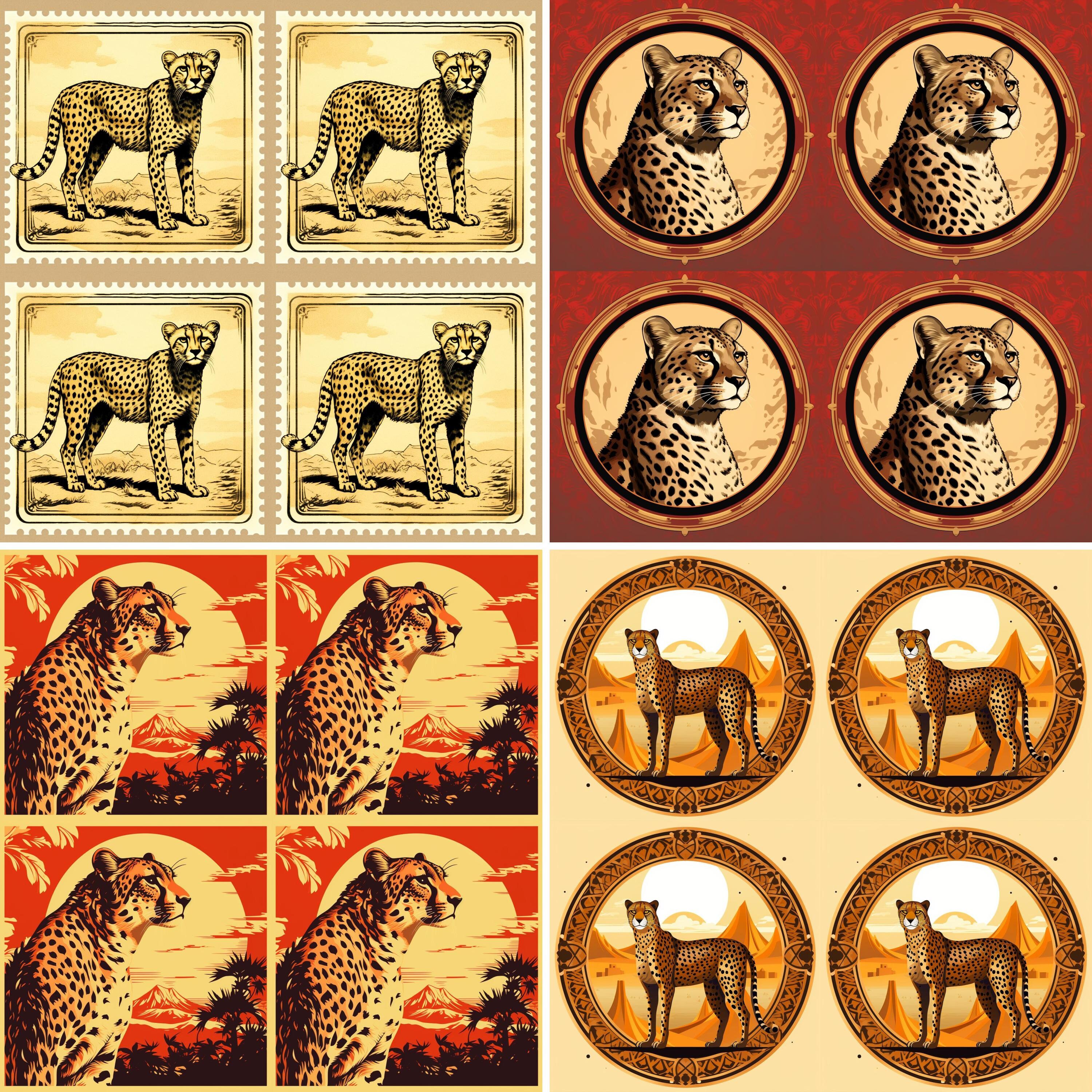 Cheetah Graphic Digital Paper 20 Seamless Patterns for - Etsy