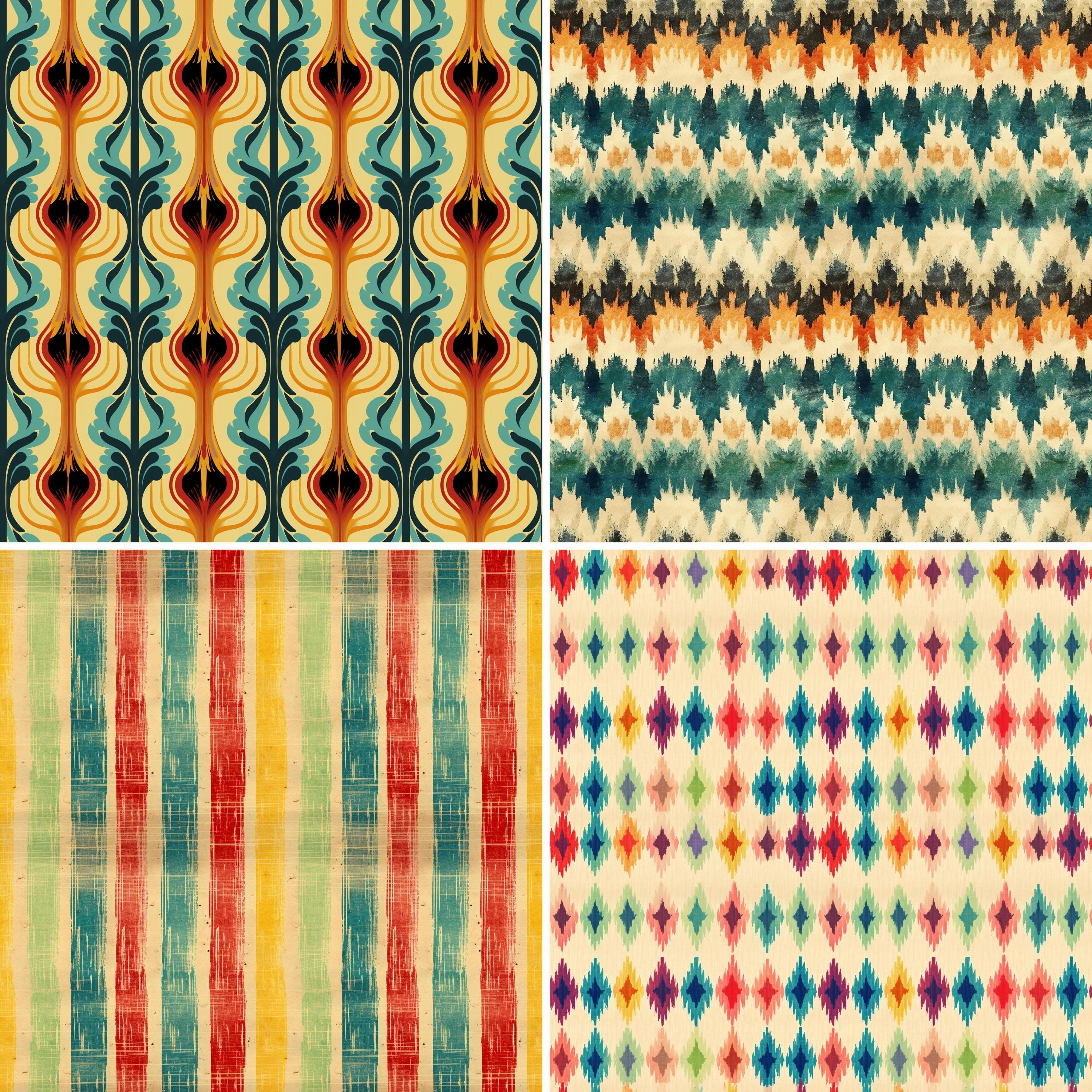 Brazil Handloom Pattern: 20 Seamless Digital Papers (print Ready) - Etsy