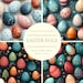 Easter Eggs Pattern Digital Paper: Seamless Scrapbook Designs (digital ...