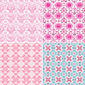 Shabby Pink - Digital Paper - 20 Seamless Patterns for Crafts and ...