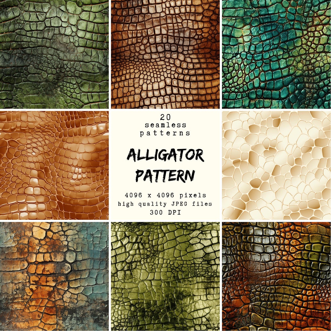 Alligator Skin Pattern: Seamless Reptile Print (digital Paper) - Etsy