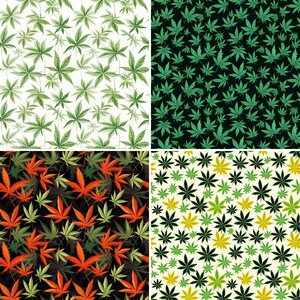 Cannabis Pattern - Digital Paper - 20 Seamless Patterns for Crafts and ...