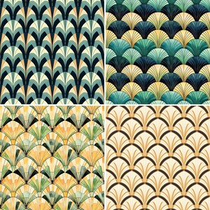 Art Deco - Digital Paper - 20 Seamless Patterns for Crafts and ...