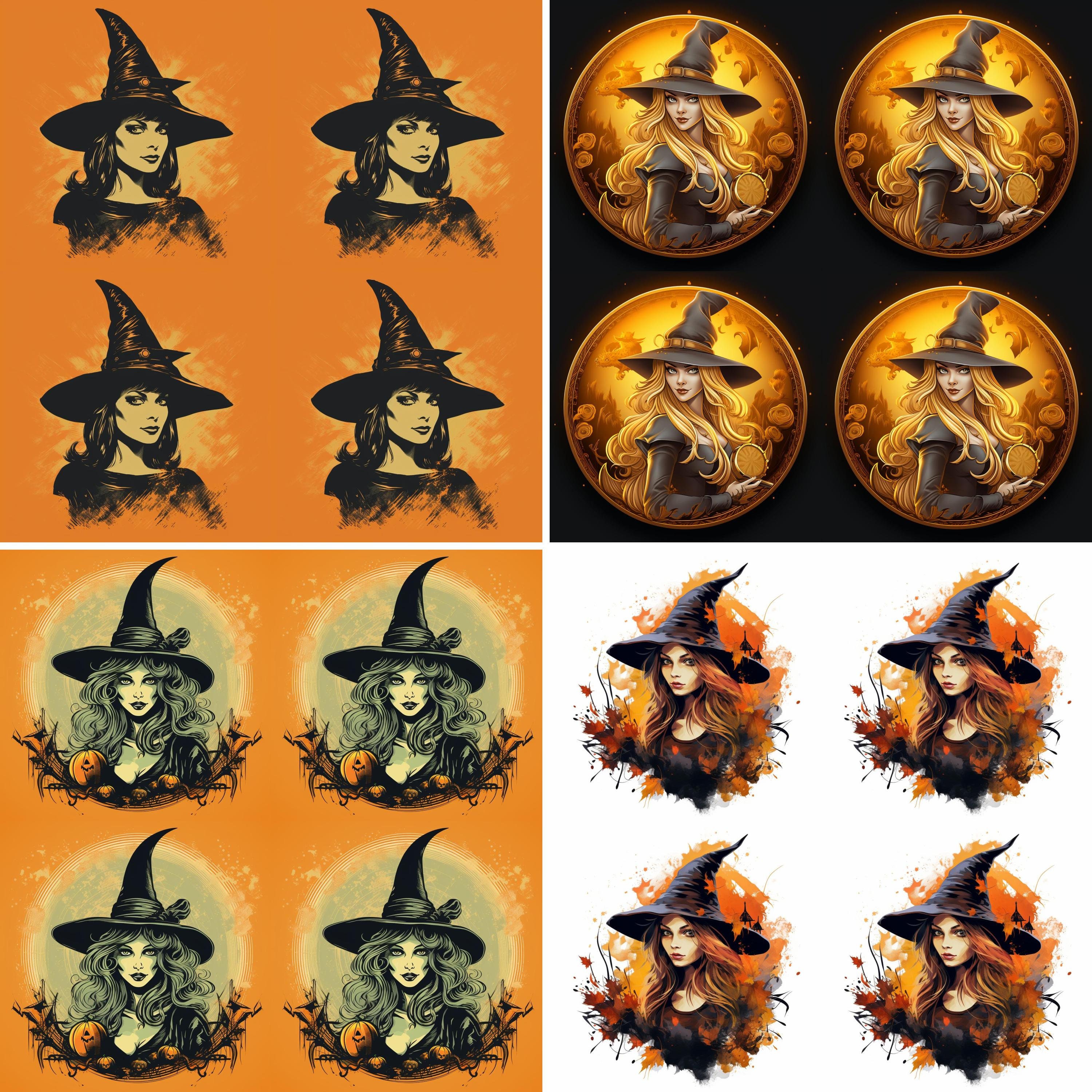 Halloween Witch Digital Paper - 20 Seamless Patterns (JPG) - Etsy