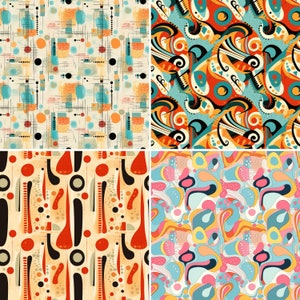 Abstract Funk Pattern - Digital Paper - 20 Seamless Patterns for Crafts ...