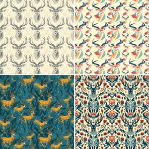Kudu Pattern - Digital Paper - 20 Seamless Patterns for Crafts and ...