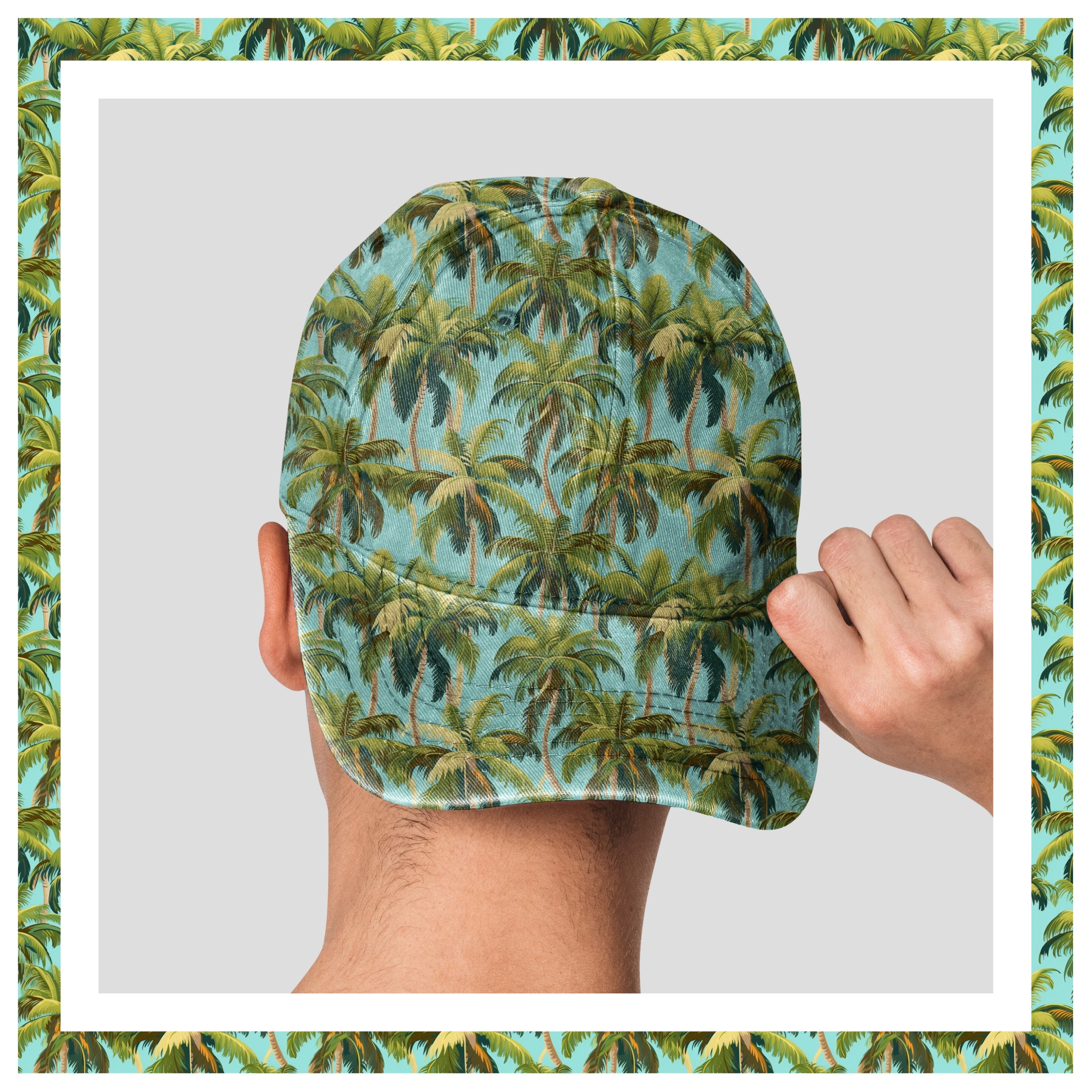 Coconut Tree Pattern Digital Paper Seamless Papers for - Etsy