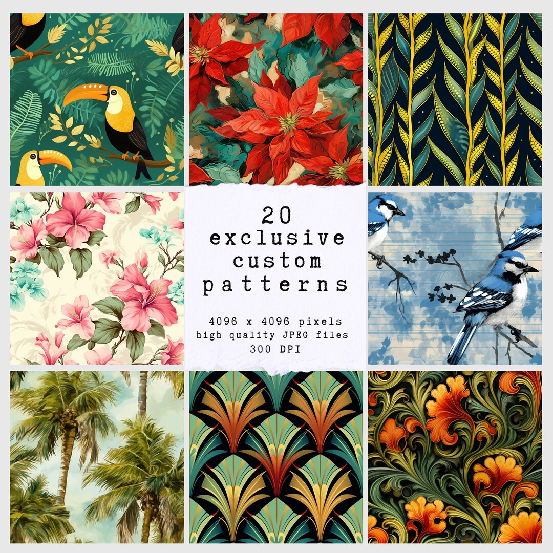 20 Exclusive Custom Patterns, Just for You and Your Business, MRR ...