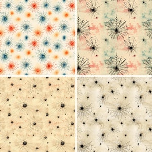 Spider Web - Digital Paper - 20 Seamless Patterns for Crafts and ...