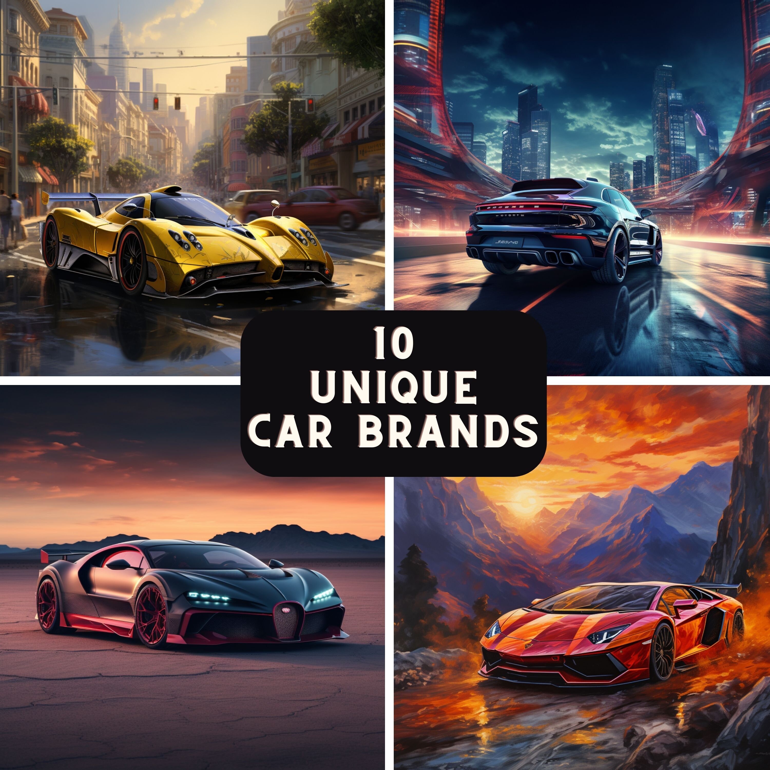 1199 AI Car Posters Prompts Supercars and Vintage Car Art Generate Amazing Art With AI Copy ...