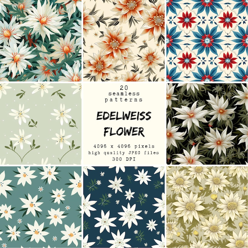 Edelweiss Fabric - Etsy