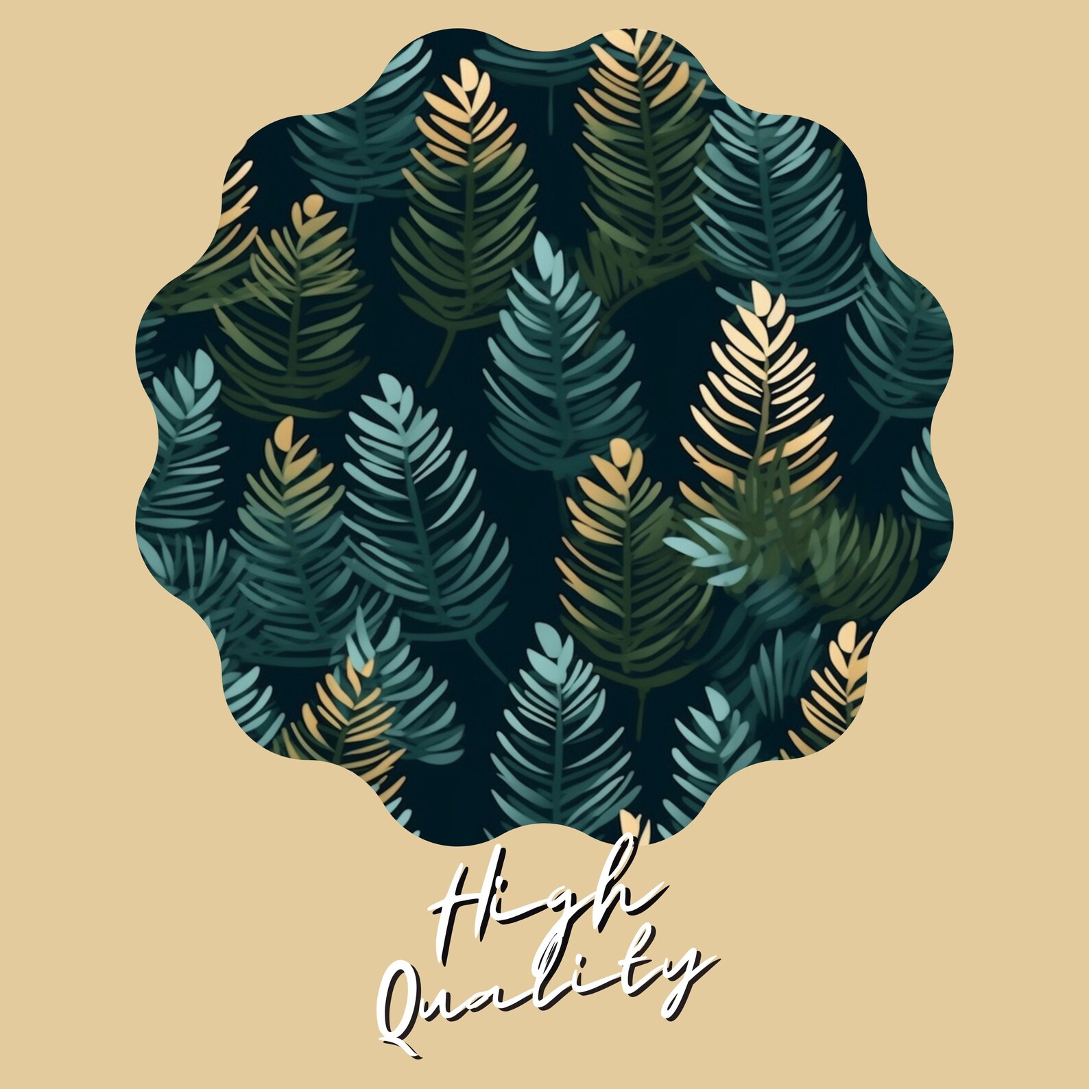 Pine Tree Digital Paper: Seamless Forest Pattern (8 HQ JPEG Files) - Etsy