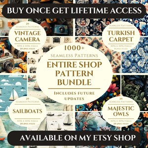 Birthday Cake - Digital Paper - 20 Seamless Patterns for Crafts and ...