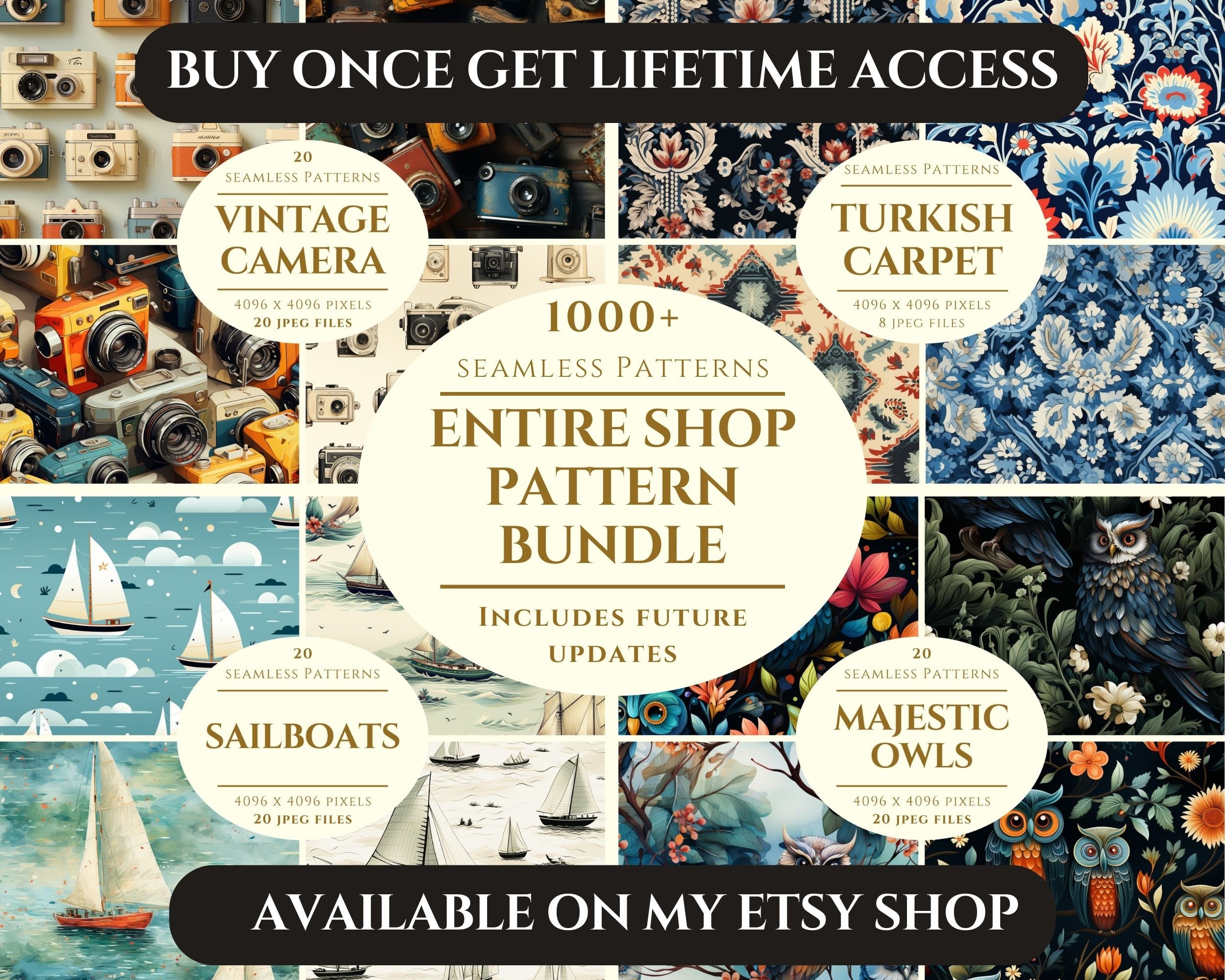 Abstract Paint Digital Paper: 20 Seamless Art Patterns (JPEG) - Etsy