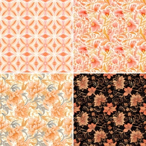Shabby Peach - Digital Paper - 20 Seamless Patterns for Crafts and ...