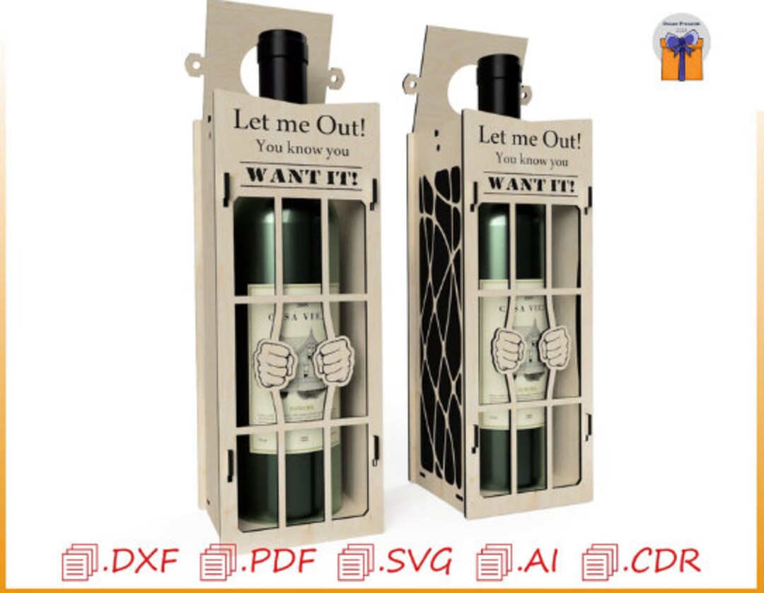 DIY Wine Box Laser Cut Files: Create Stunning Wine Storage - Etsy