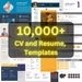 10,000 Cvs, Resumes, Cover Letters Template Bundle - Etsy