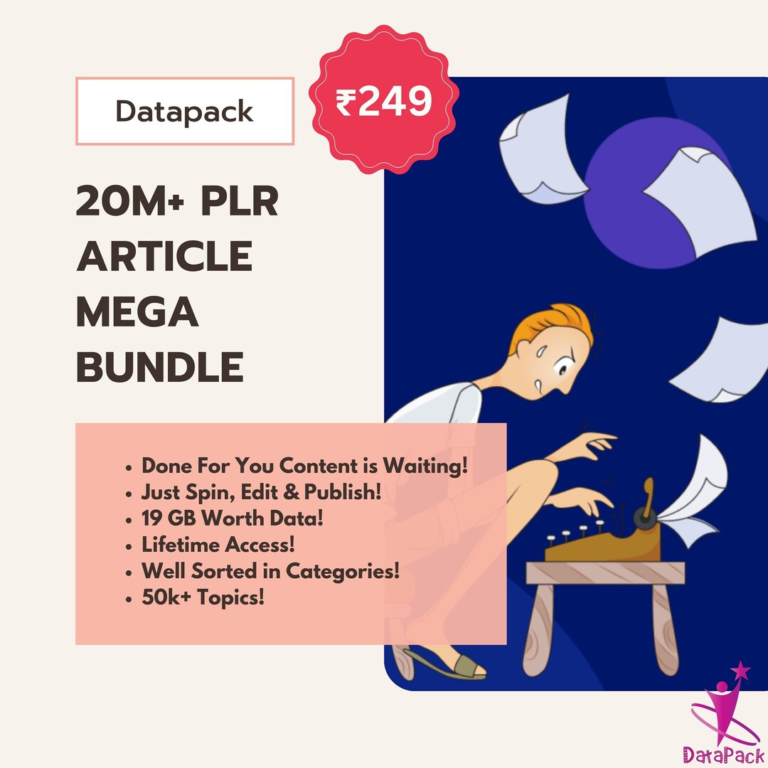 20M Mega PLR Article Bundle - Etsy
