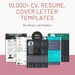 10,000 Cvs, Resumes, Cover Letters Template Bundle - Etsy