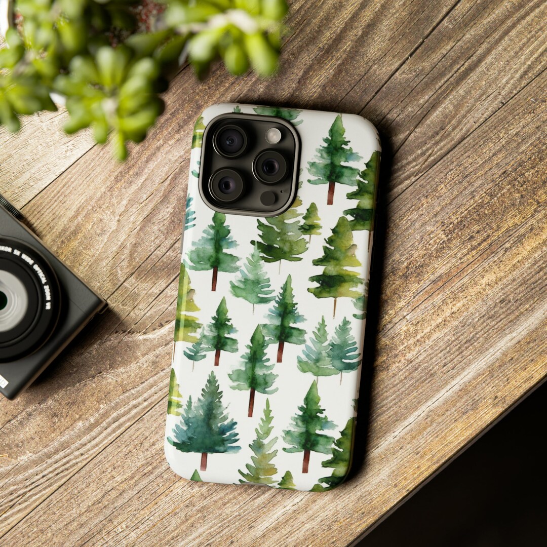 Watercolor Pine Trees Tough Case || Pine Trees Phone Case || Trees ...