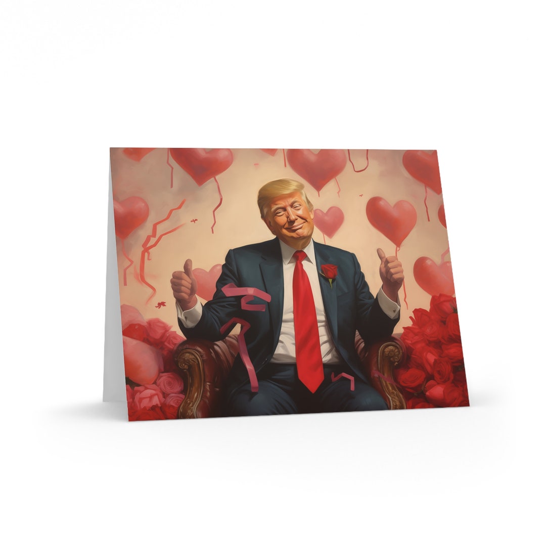 Donald Trump Valentine's Day Card || Meme Funny Card || Greeting Cards ...