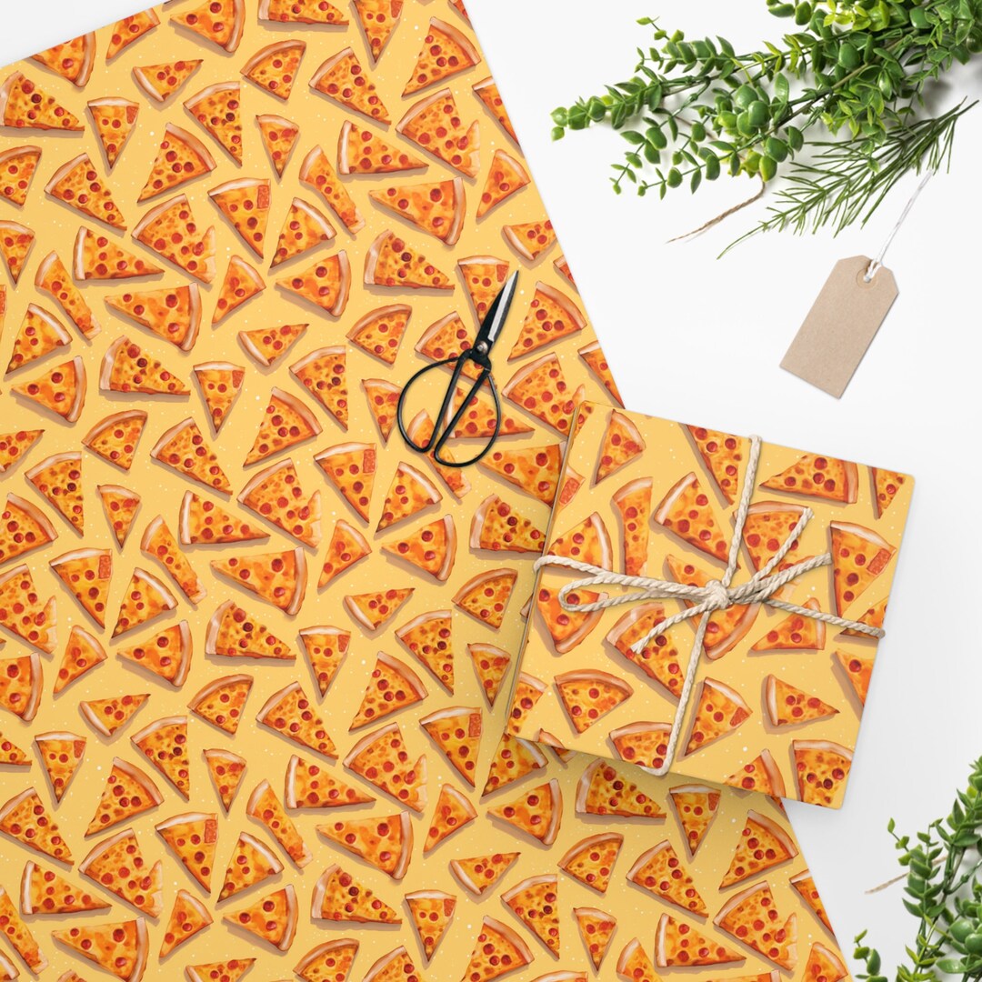 Pizza Themed Wrapping Paper Pizza Wrapping Paper Meme Wrapping Paper - Etsy