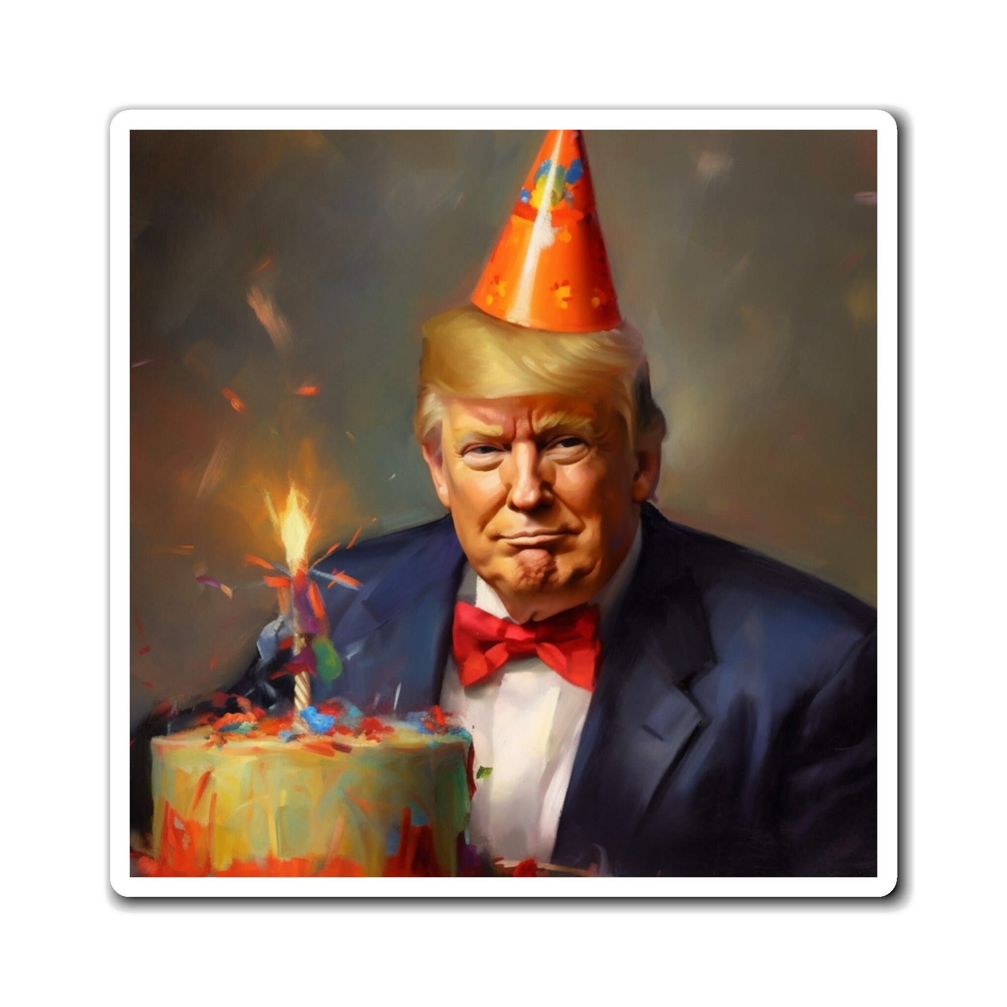 Donald Trump Happy Birthday Magnet || Meme Magnet || Funny Birthday ...