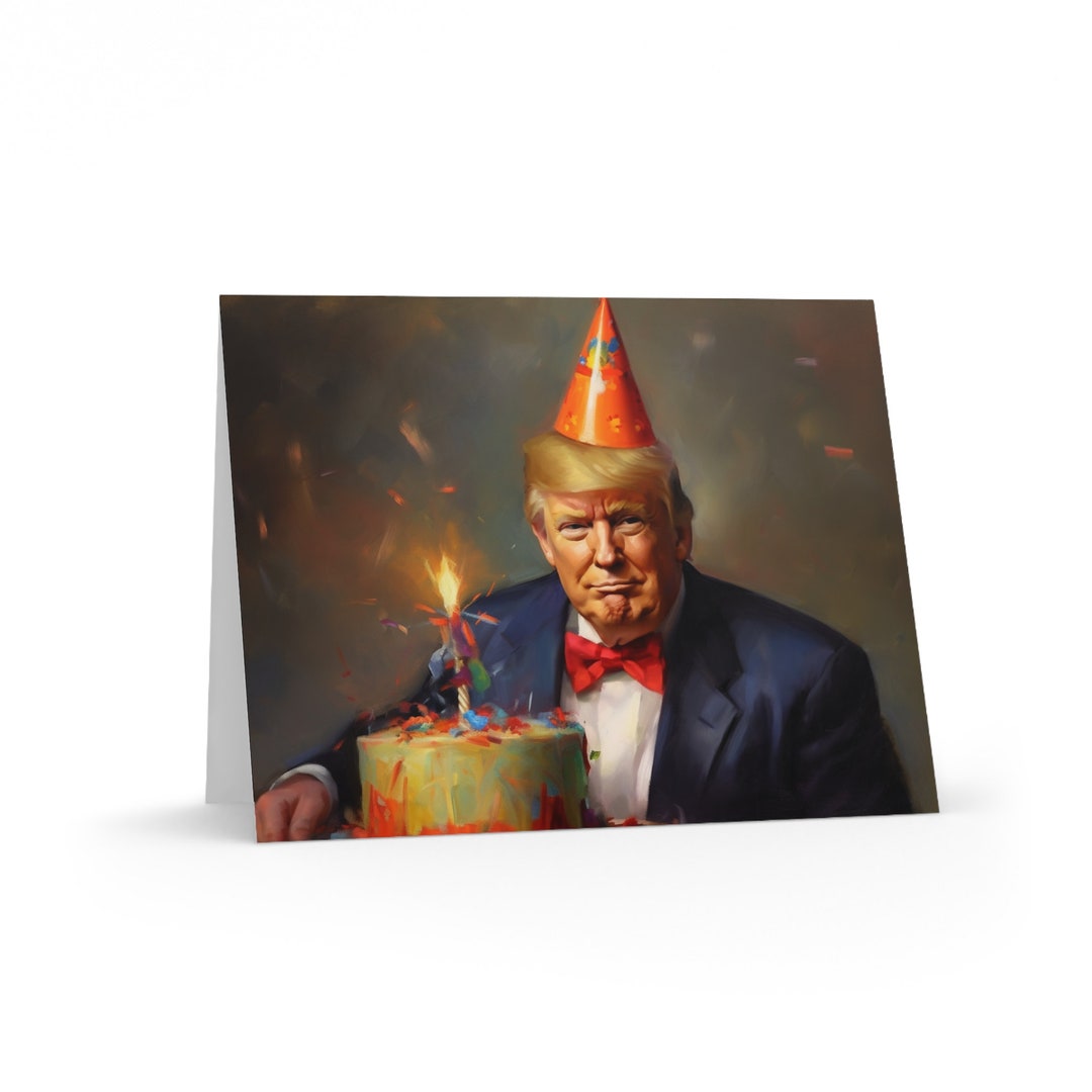 Donald Trump Birthday Card || Meme Birthday Card || Greeting Cards (8 ...