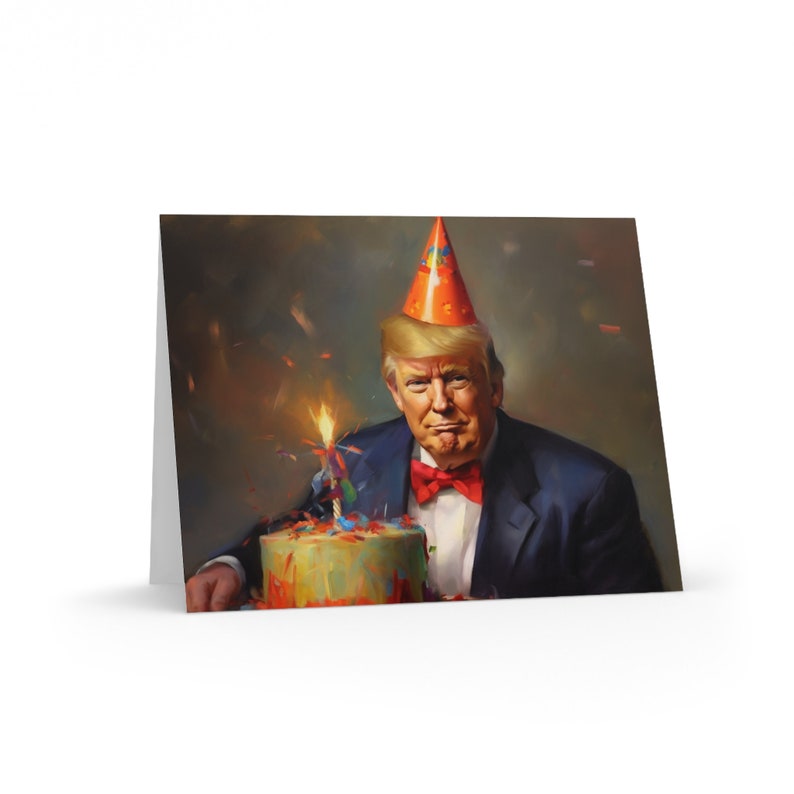 Donald Trump Birthday Card Meme Birthday Card Greeting Cards 8, 16, and 24 Pcs - Etsy Hong Kong