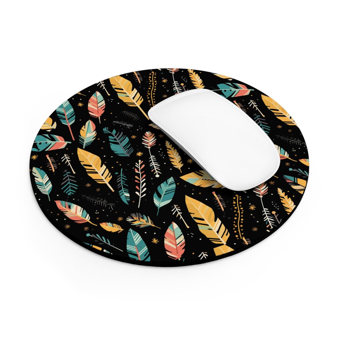Colorful Feathers Mouse Pad - Etsy