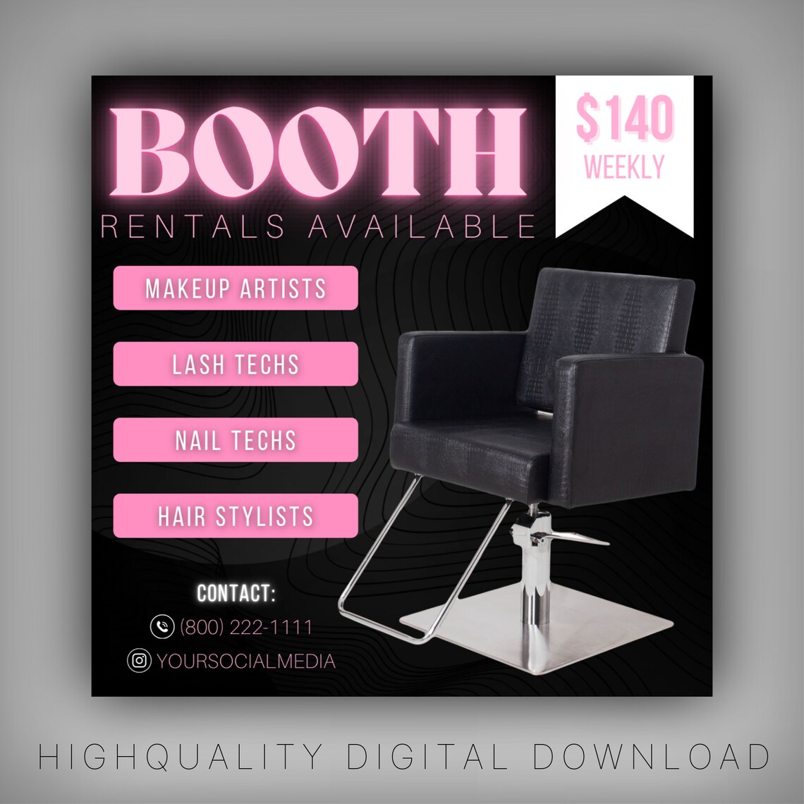 Booth Rental Flyer Booths Available for Rent Salon Flyer Booth Rental ...