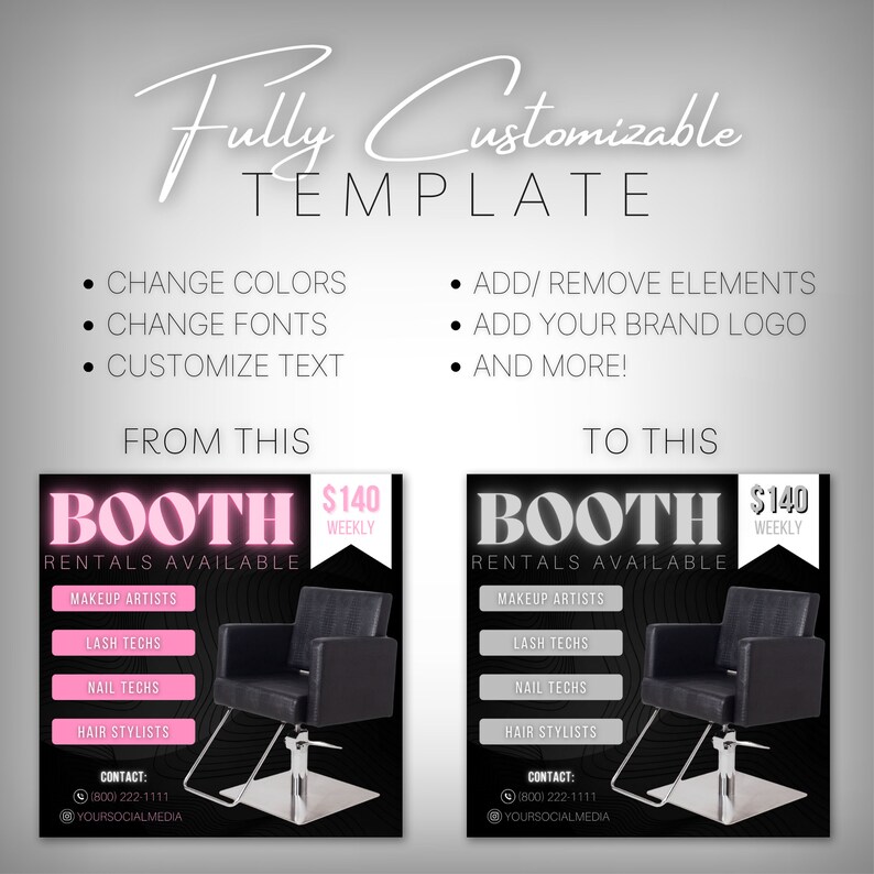 Booth Rental Flyer Booths Available for Rent Salon Flyer Booth Rental ...