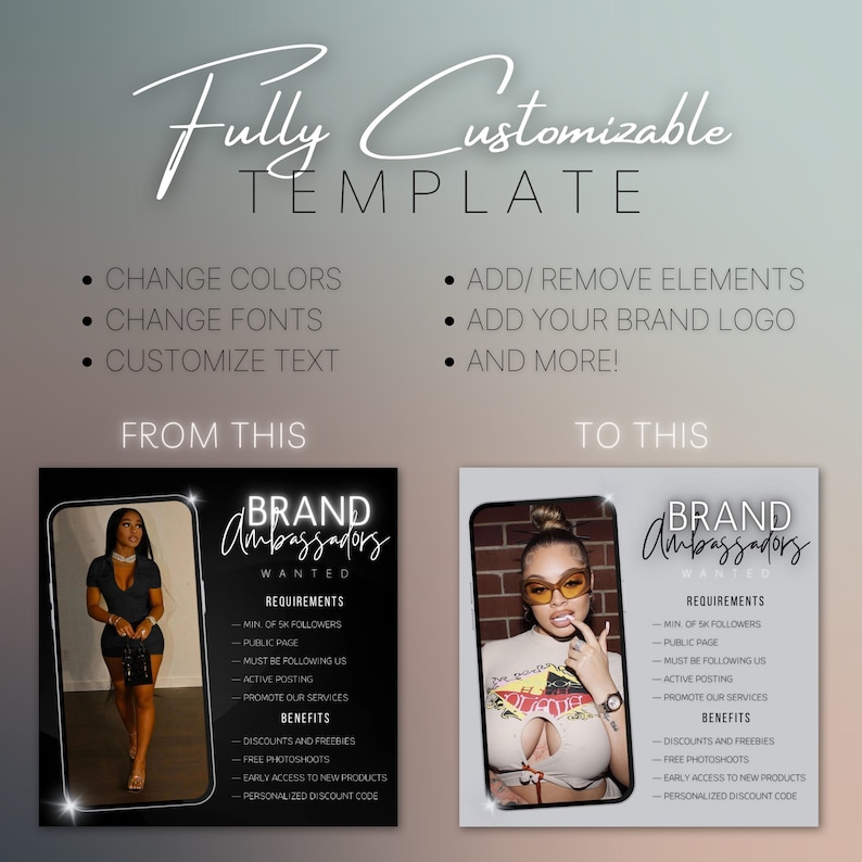 Brand Template for Brand Ambassador Flyer for Hair Nails and Makeup ...