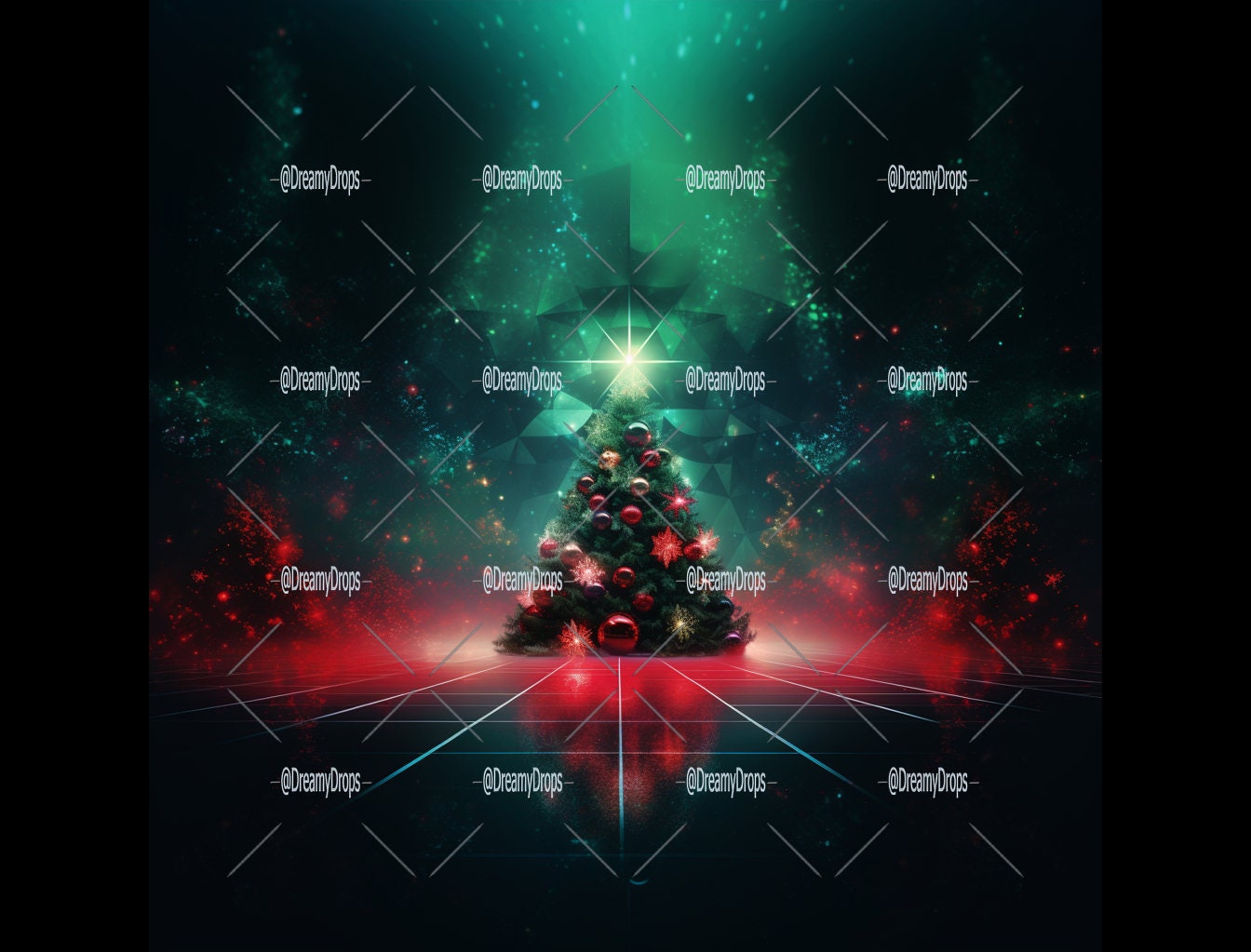 40+ Christmas Themed Digital Backdrops Christmas Trees and Cozy Homes ...