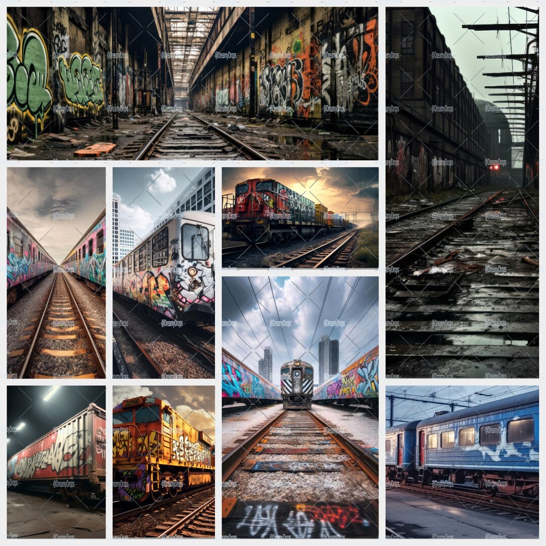 Urban Settings: Trains and Tunnels Urban Graffiti-tagged Master ...